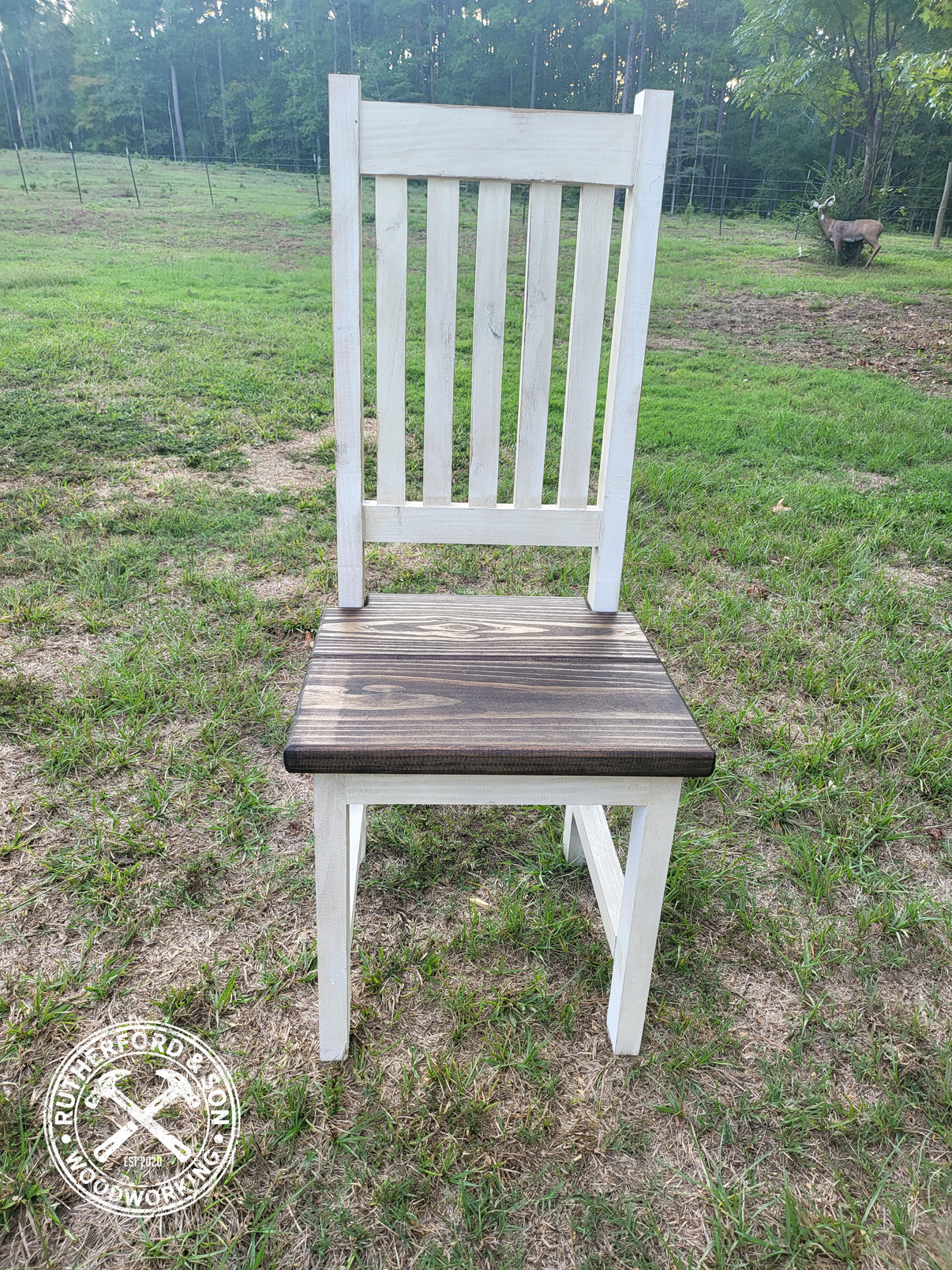 Mission Style Farmhouse Chairs – Rutherford and Sons Woodworking
